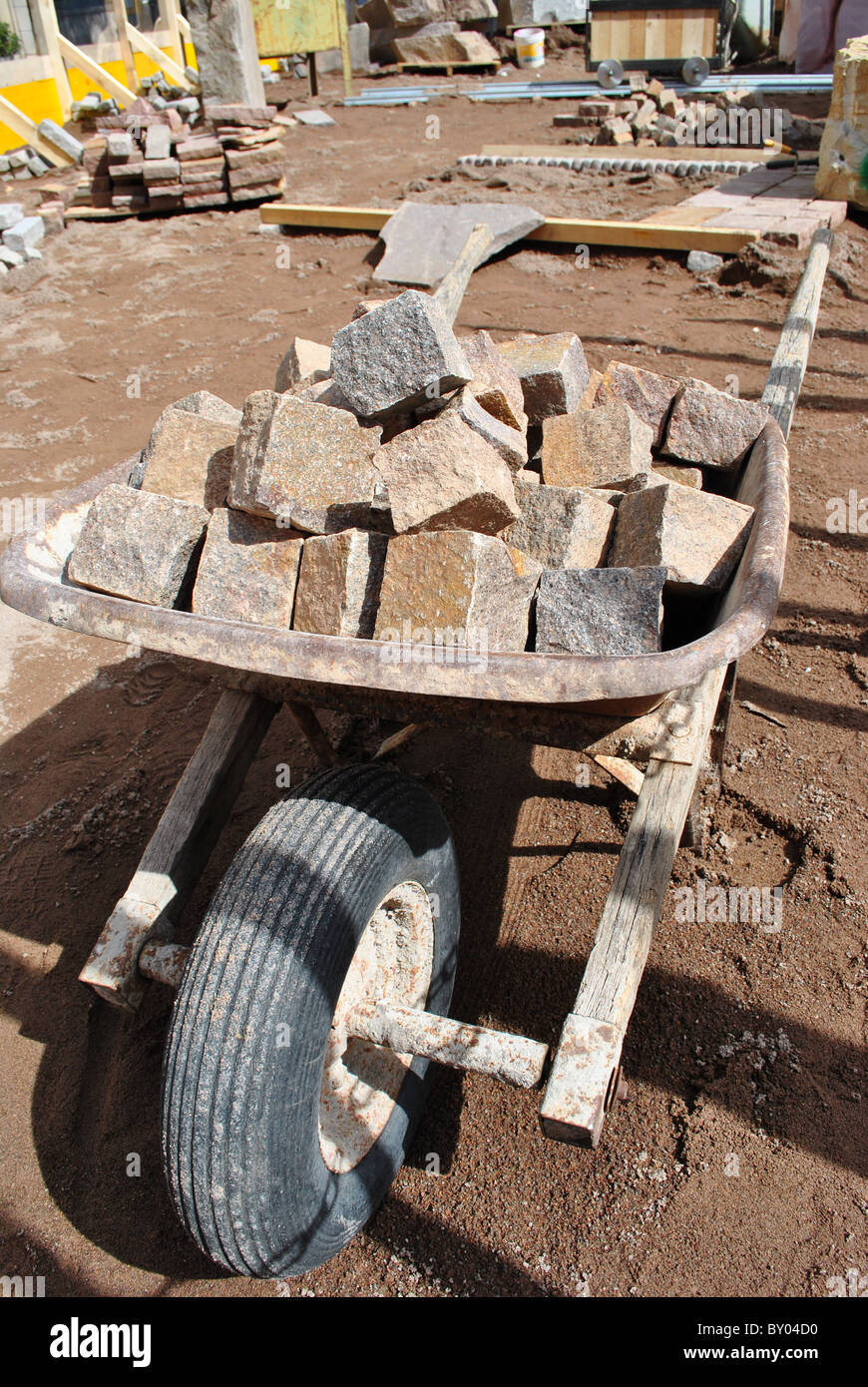 tools for working stone hammer chisel Stock Photo - Alamy