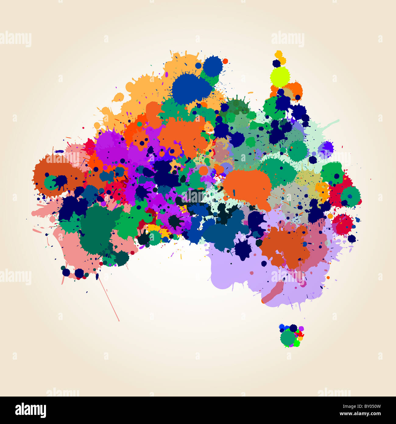 Symbolic map of australia hi-res stock photography and images - Alamy