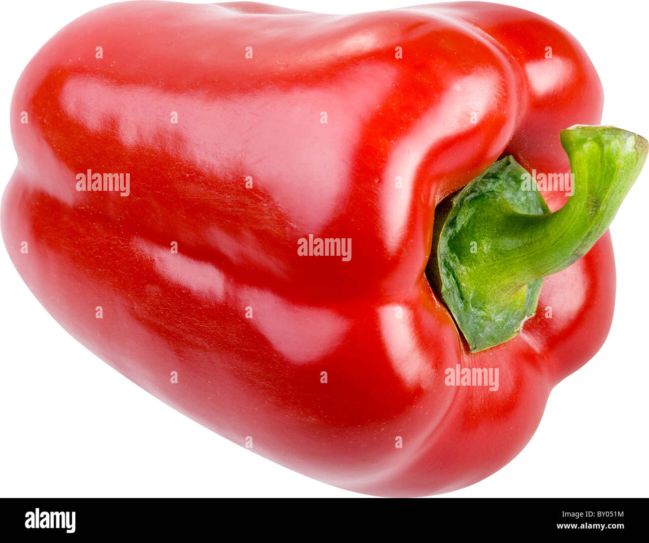 Image of paprika on white background. The file contains a path to cut ...