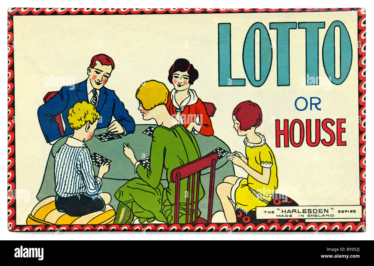 Vintage game, Lotto, also known as Bingo, House or Housey-Housey, c ...