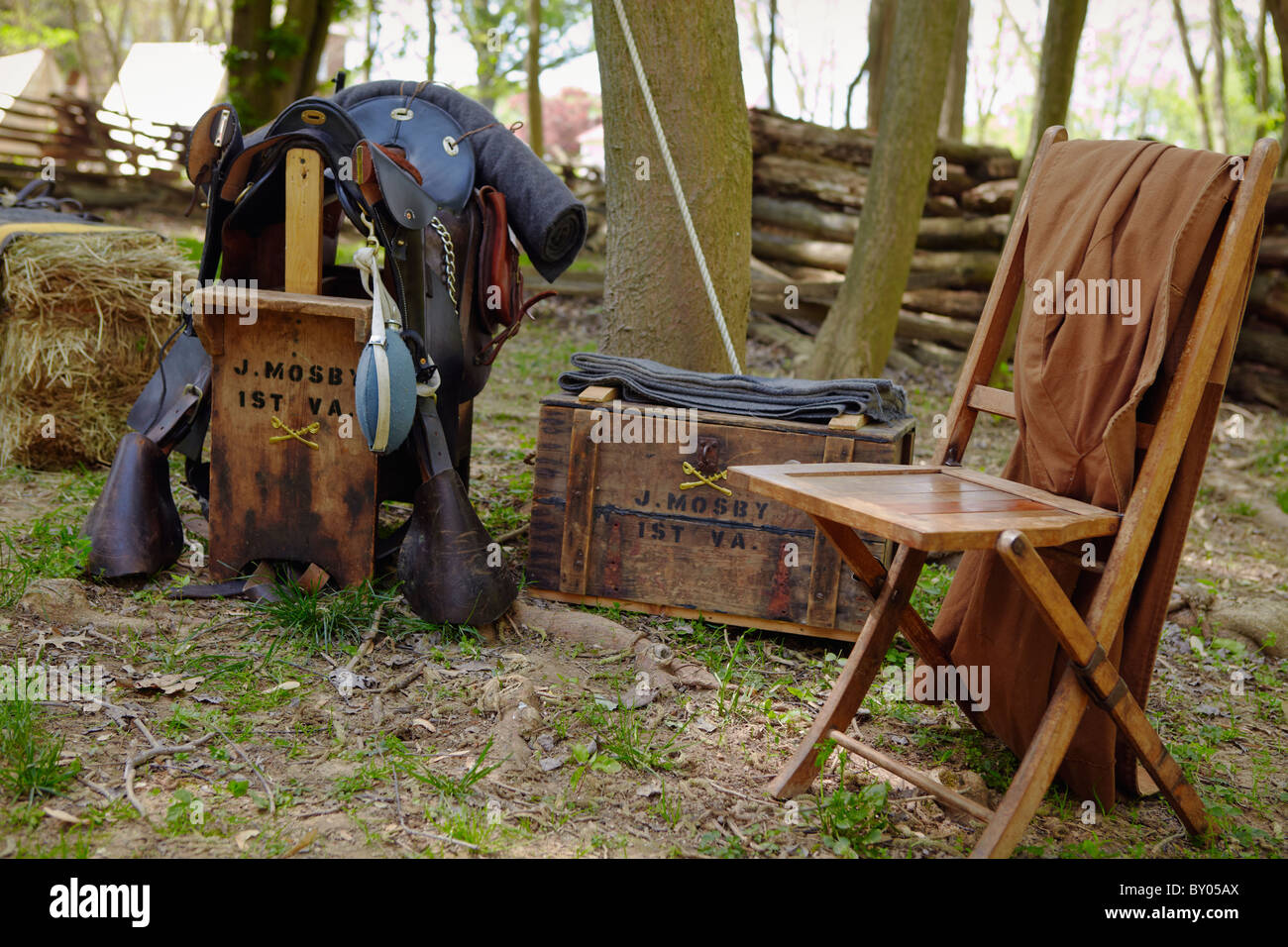 Replicas of Colonel John Singleton Mosby’s equipment at Historic ...