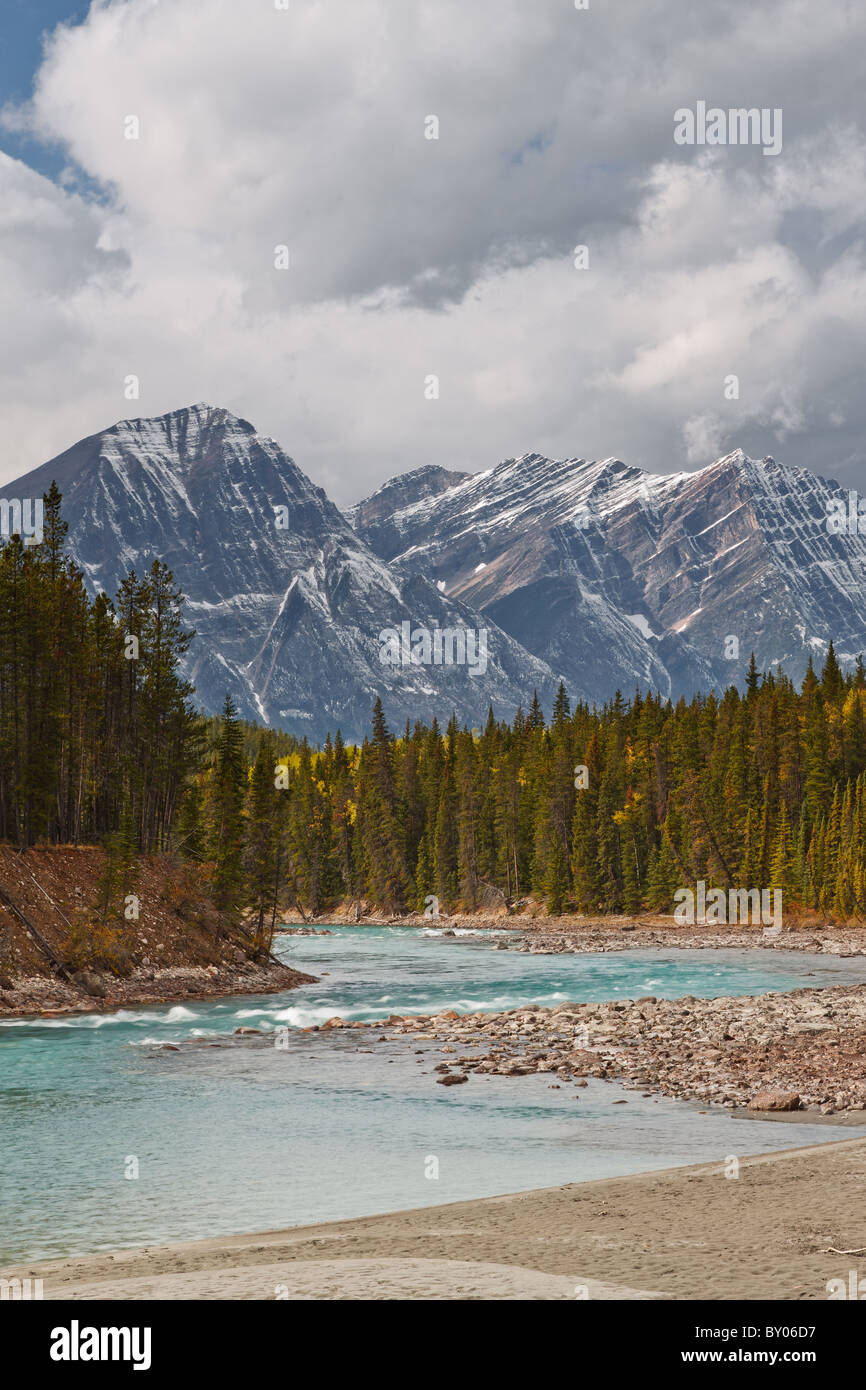 Athabasca River from Mount Christie Viewpoint, Icefields Parkway ...