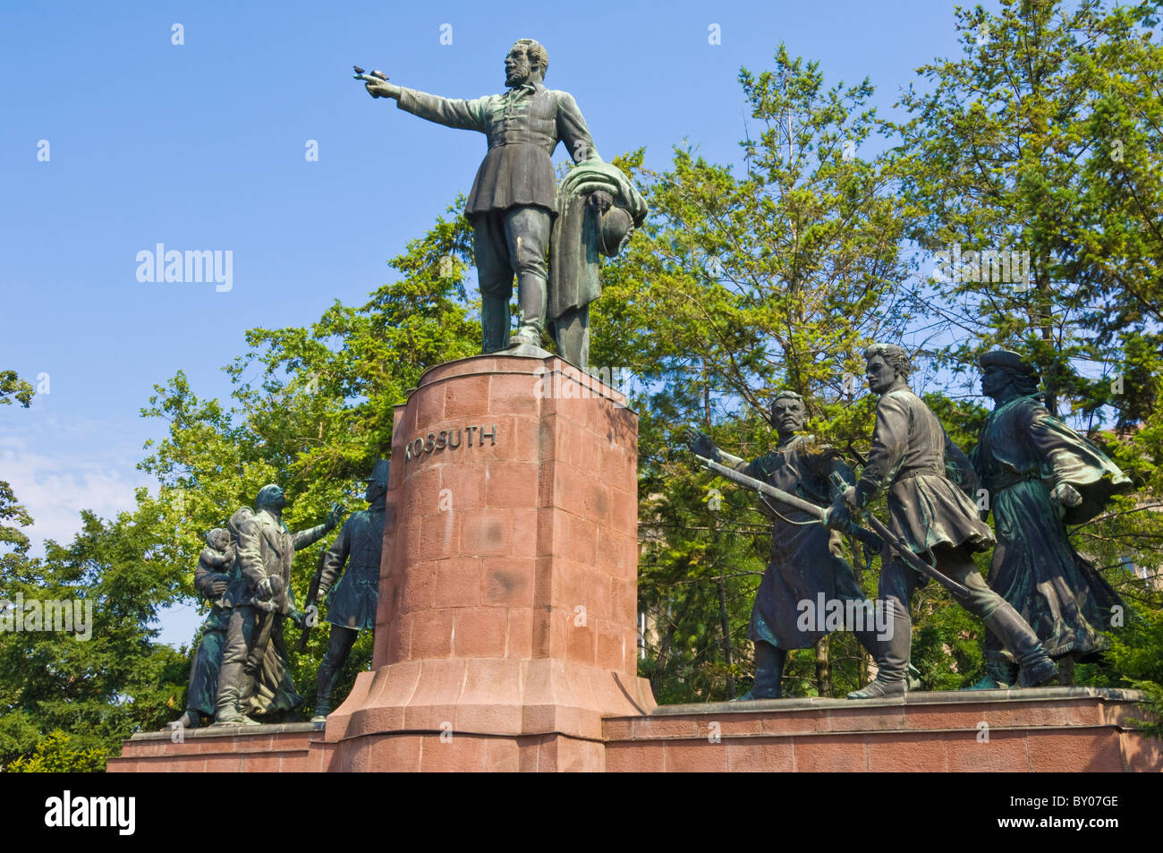 Kossuth Memorial statue of former Hungarian Regent-President Lajos ...