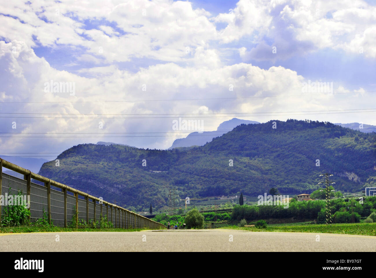 road for bicycles surrounded by nature Stock Photo - Alamy