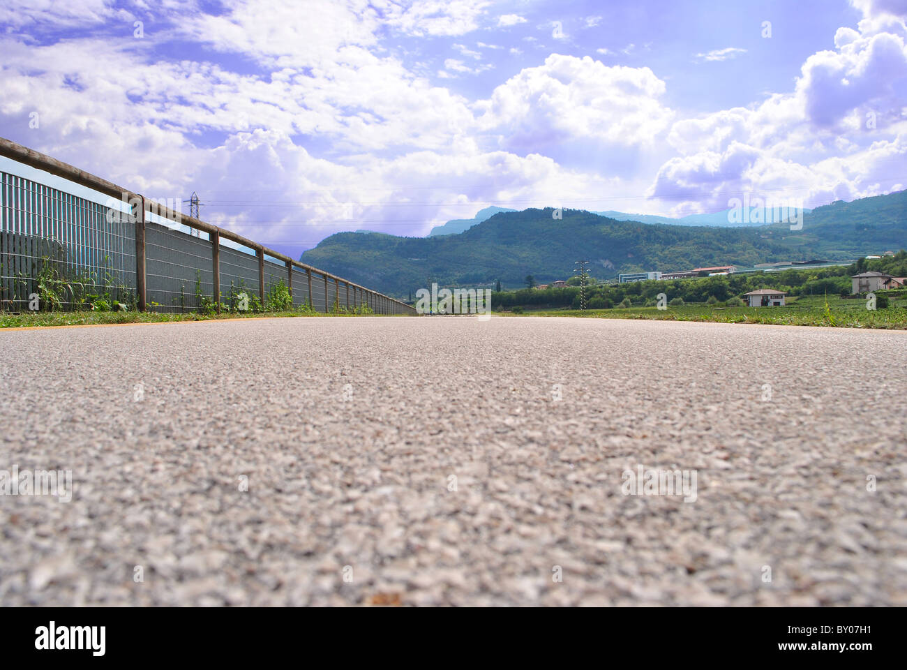 road for bicycles surrounded by nature Stock Photo - Alamy
