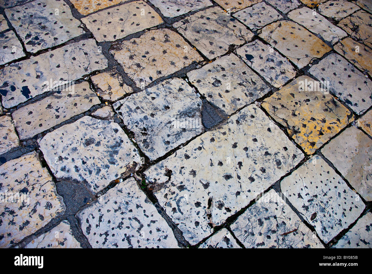 Paving stones in Corfu Town, Ionian Islands Greece Stock Photo - Alamy