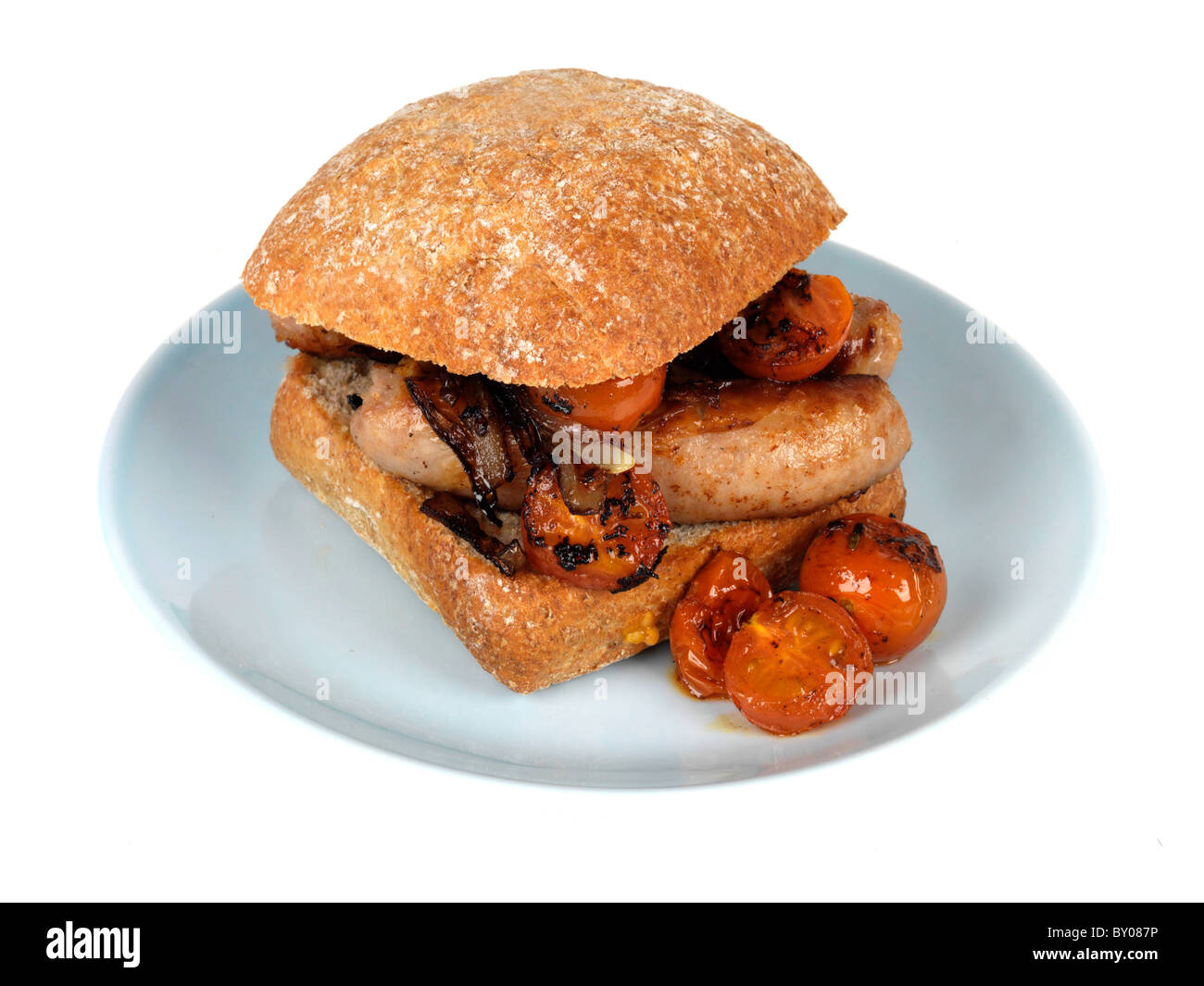 Sausage in a bap hi-res stock photography and images - Alamy