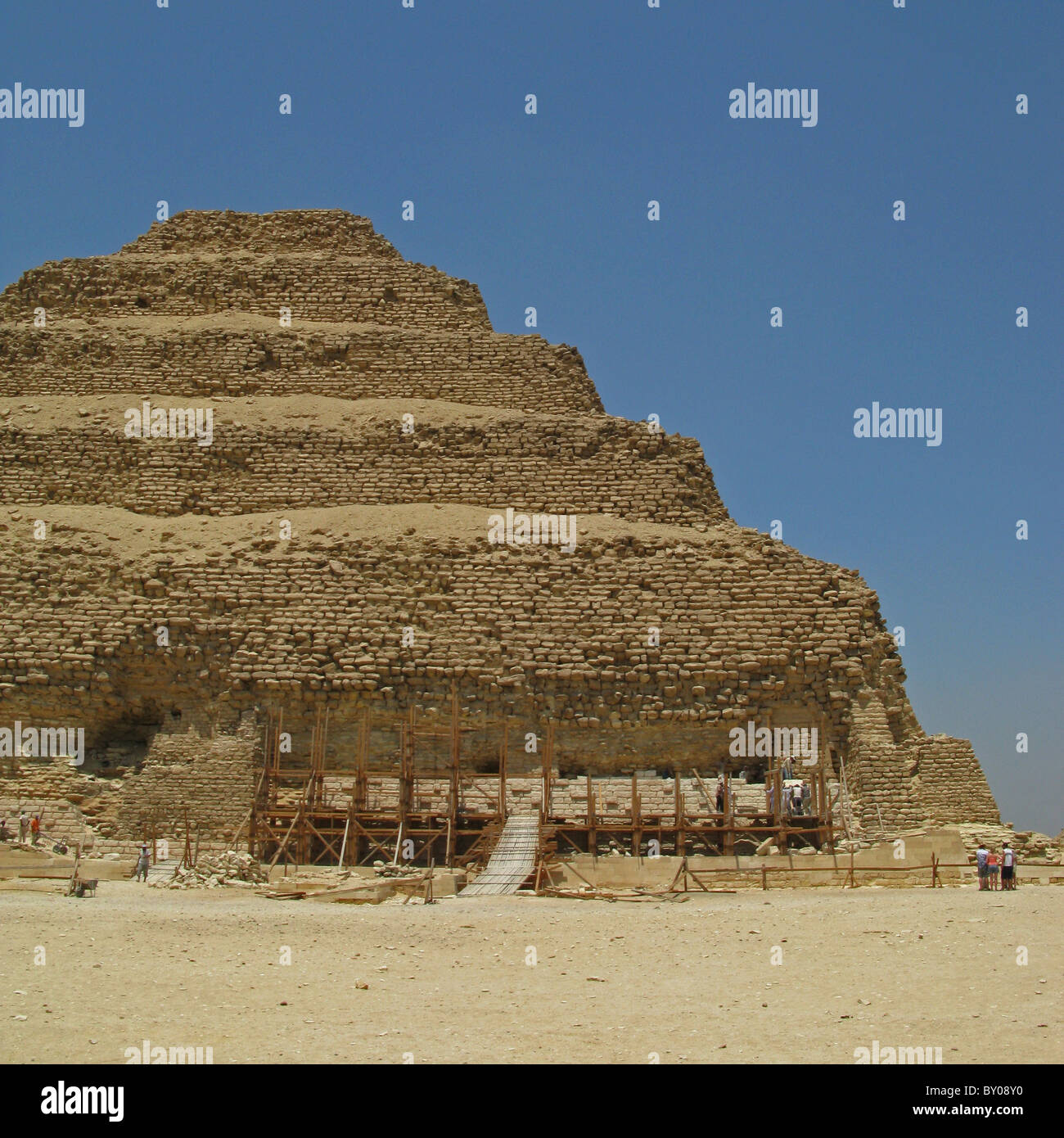 Saqqara step pyramid near Cairo Stock Photo - Alamy