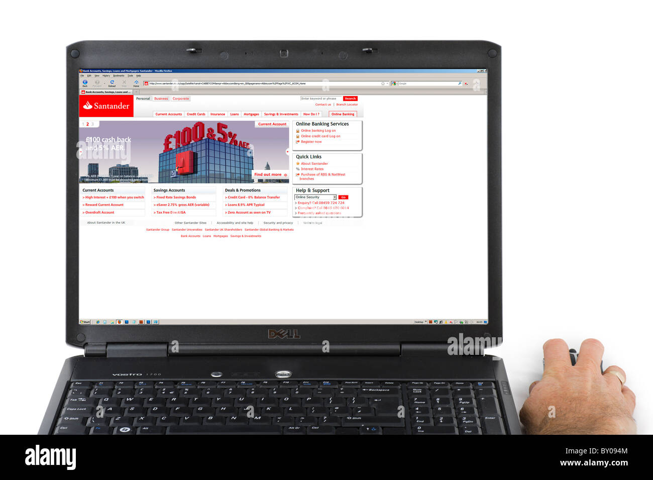 Santander online banking hi-res stock photography and images - Alamy