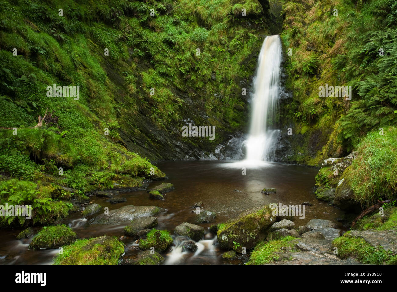 Pistyll Rhaeadr waterfall Stock Photo - Alamy