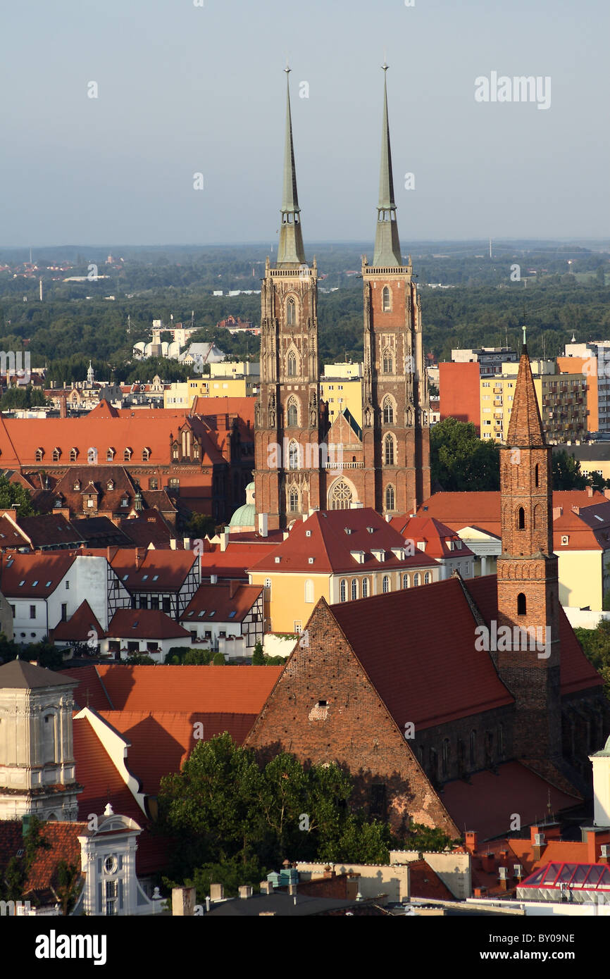 Cathedral of St John the Baptist on Ostrow Tumski seen from the viewing ...