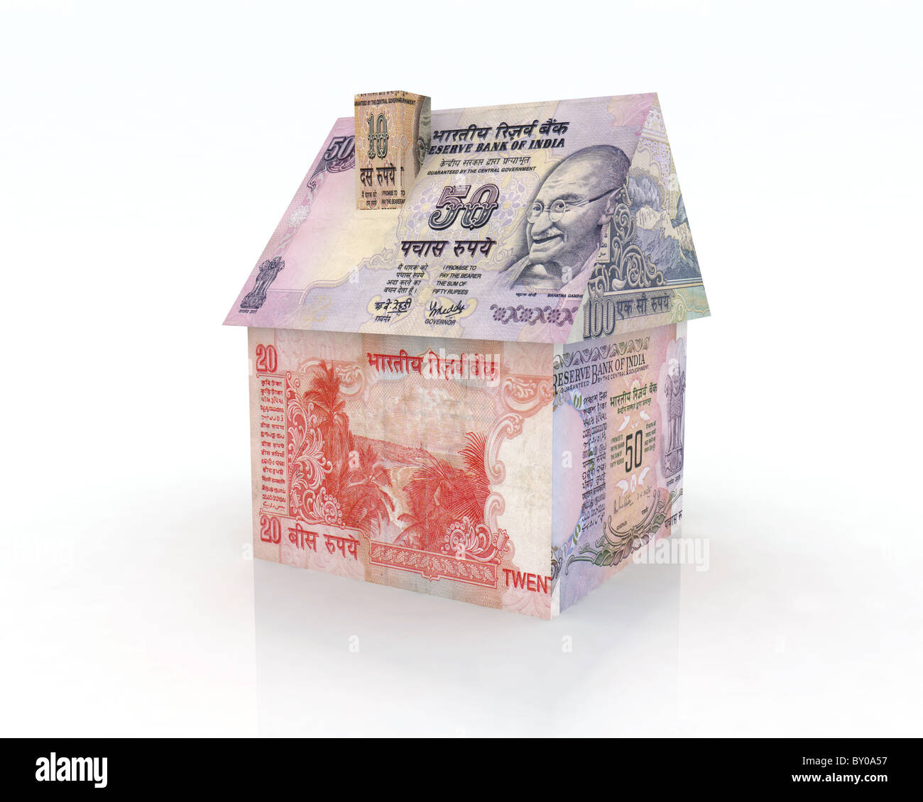 Indian twenty rupee note Cut Out Stock Images & Pictures - Alamy