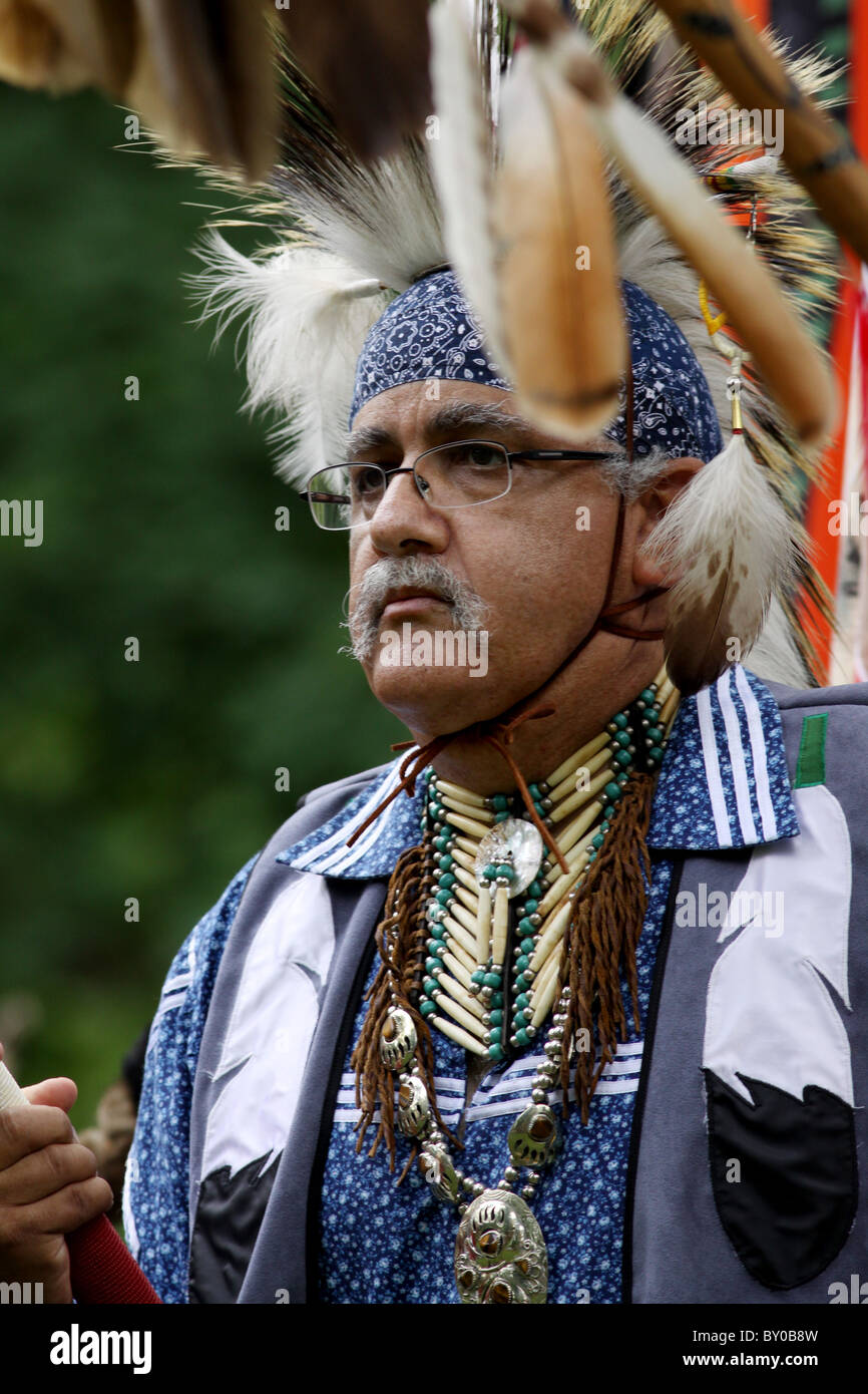 Native American Dancer Pow Wow Fort Ancient Ohio Stock Photo - Alamy