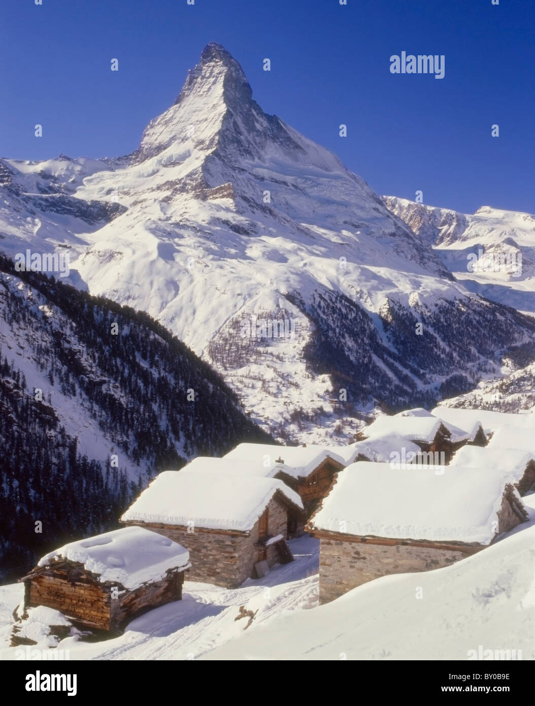 Zermatt mountain huts hi-res stock photography and images - Alamy