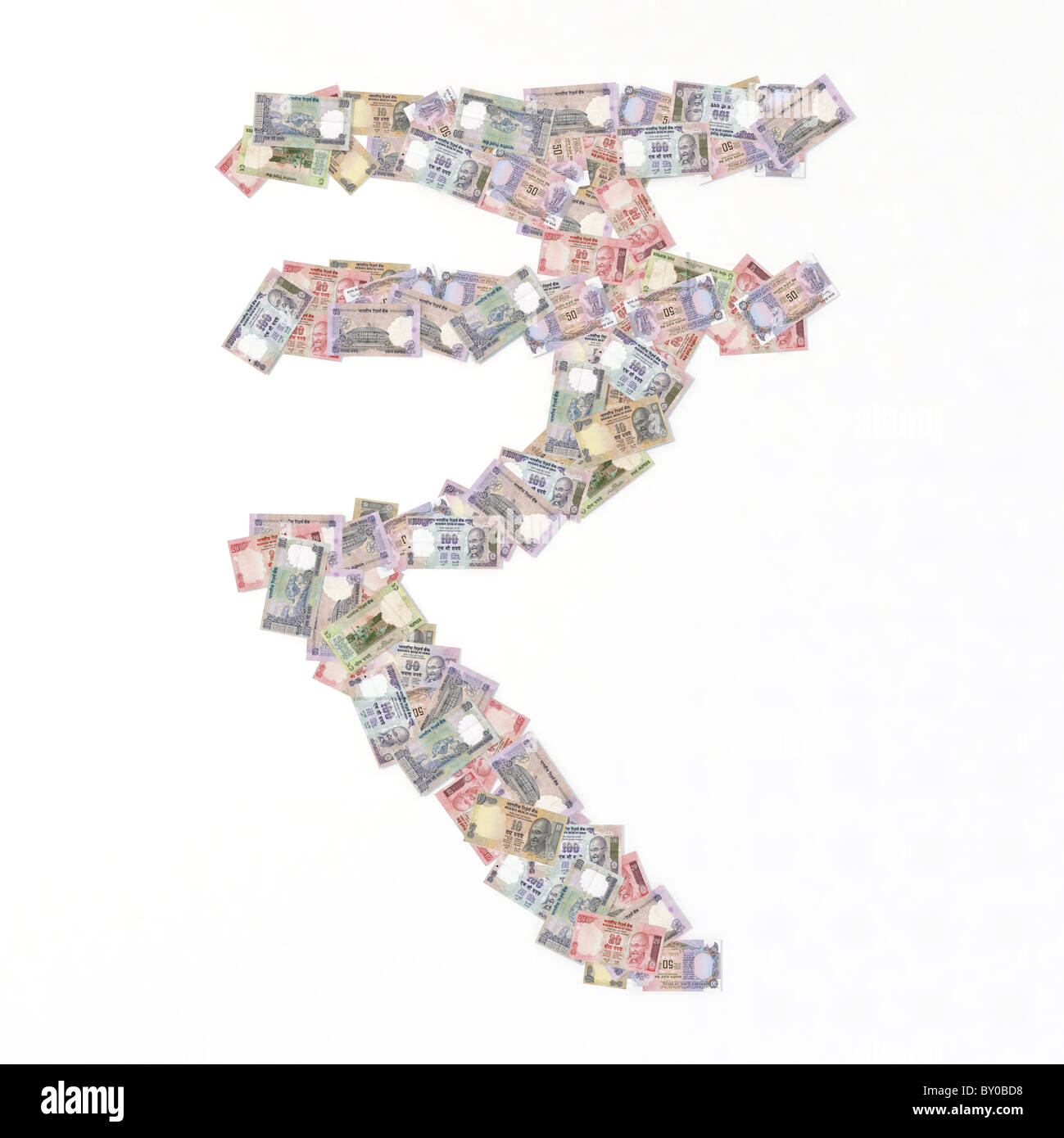 Indian rupee notes map india hi-res stock photography and images - Alamy