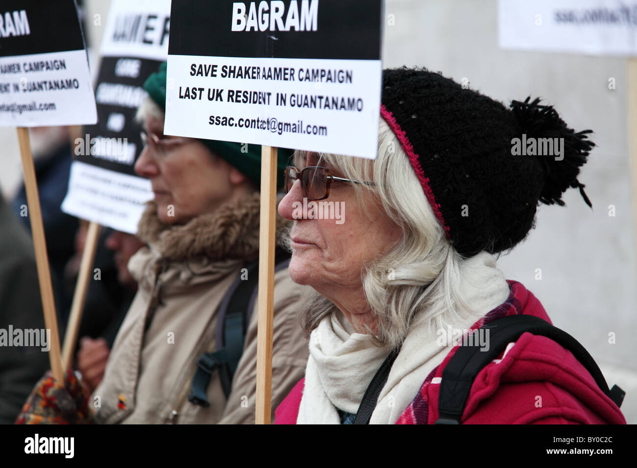 Protesters at the Beyond Words: Silent Witness to Injustice. The London ...
