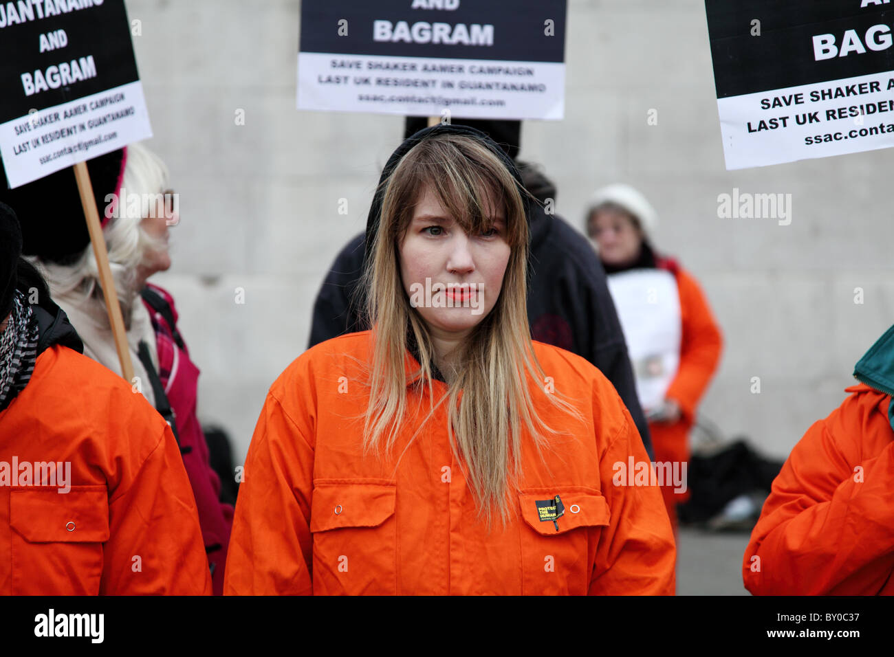 Protester at the Beyond Words: Silent Witness to Injustice. The London ...