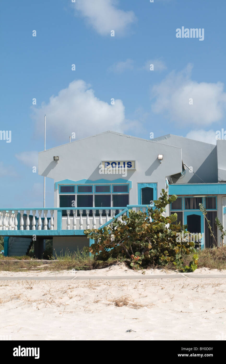 Police station on the island of Aruba Stock Photo - Alamy