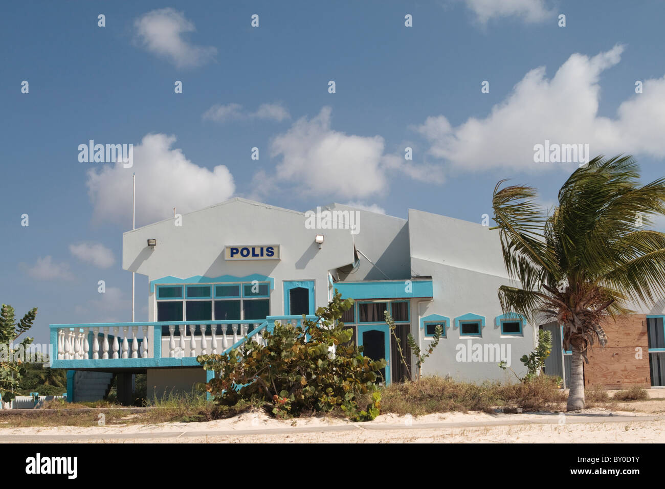 Police station on the island of Aruba Stock Photo - Alamy