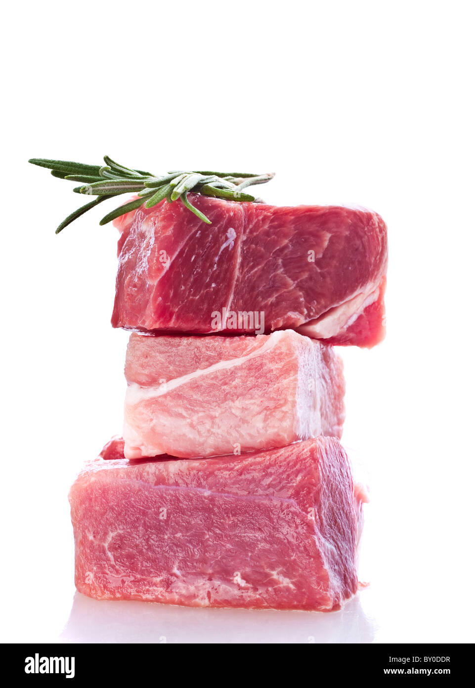 fresh meat on slice Stock Photo - Alamy