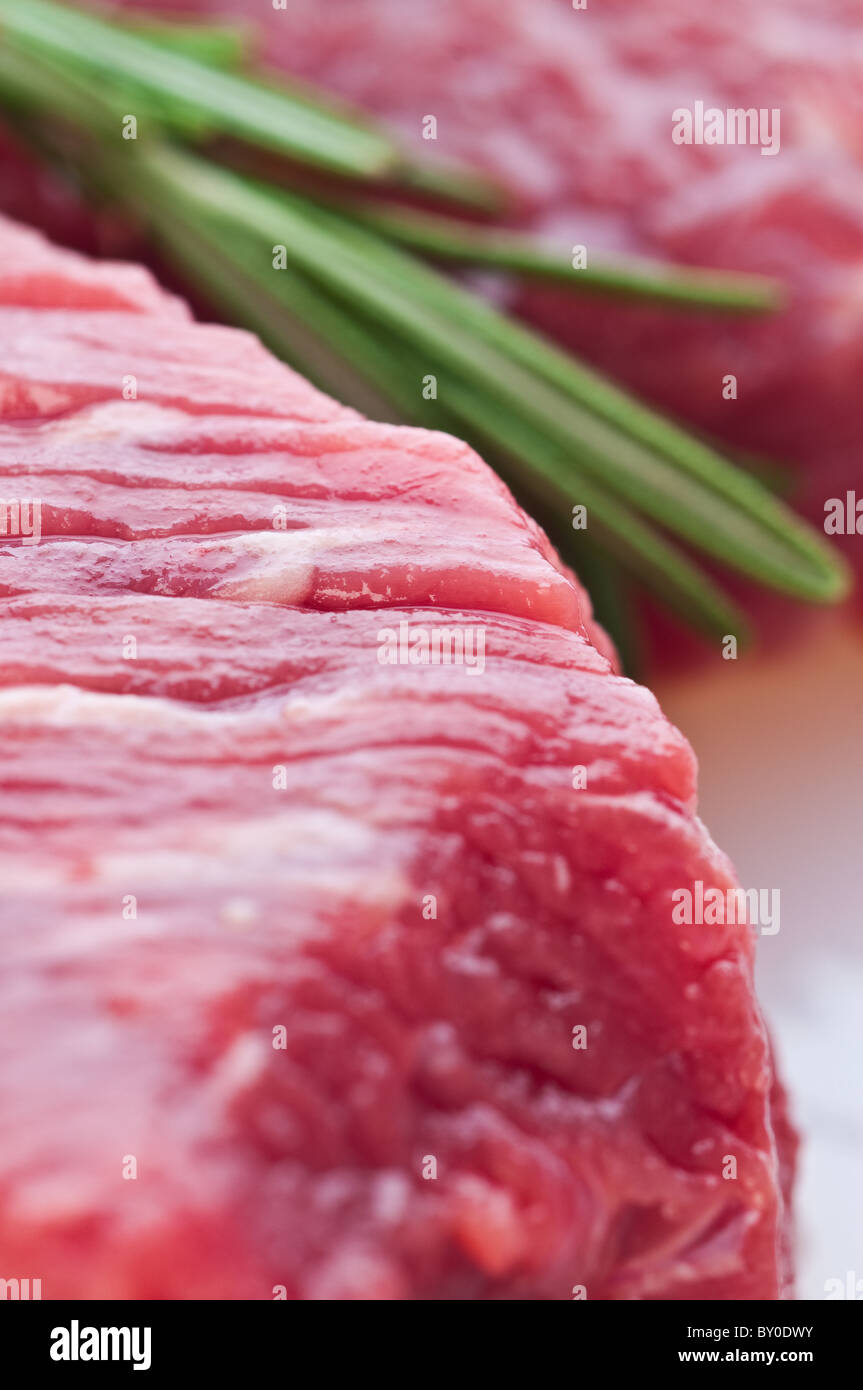 fresh meat on slice Stock Photo - Alamy