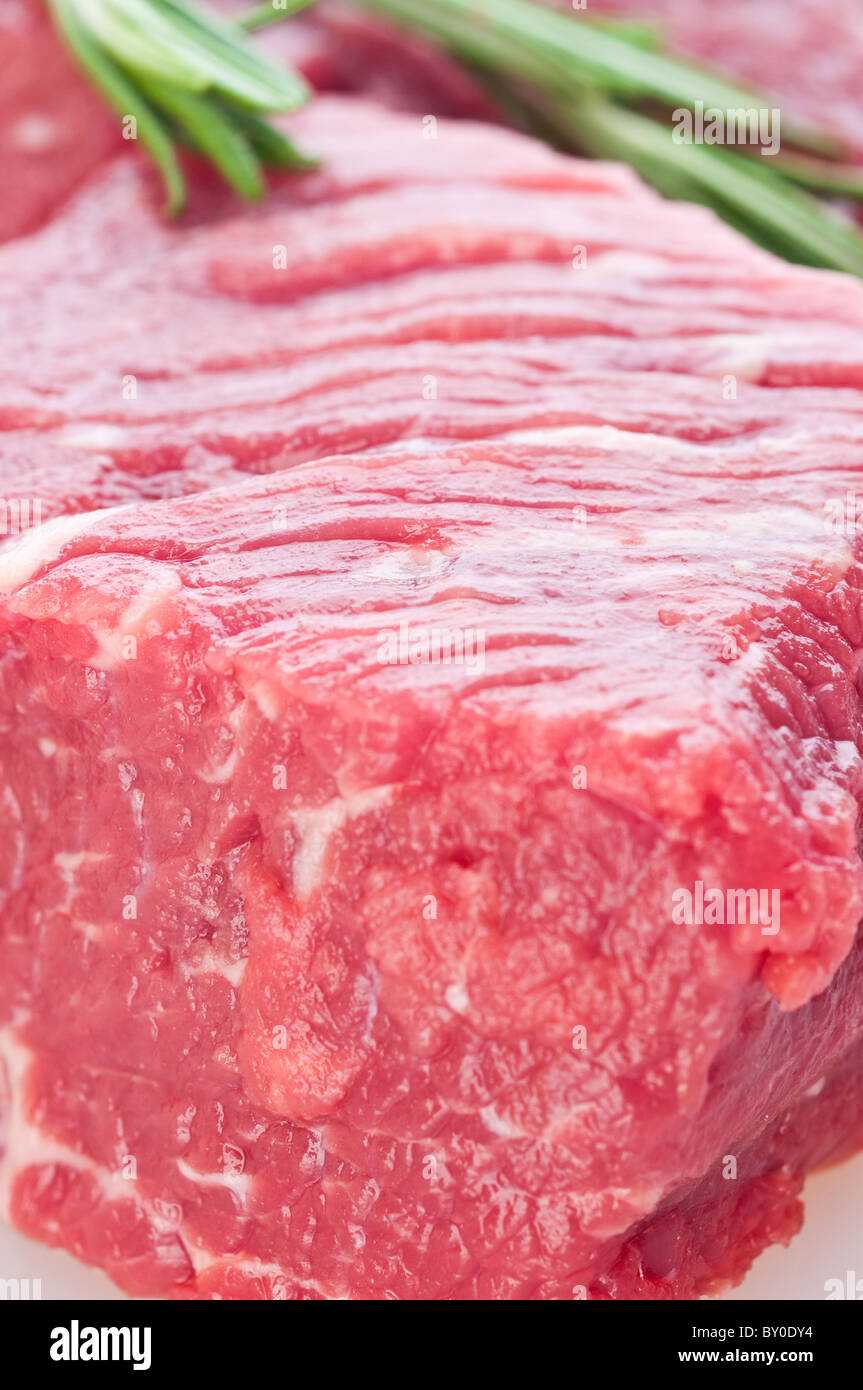 fresh meat on slice Stock Photo - Alamy