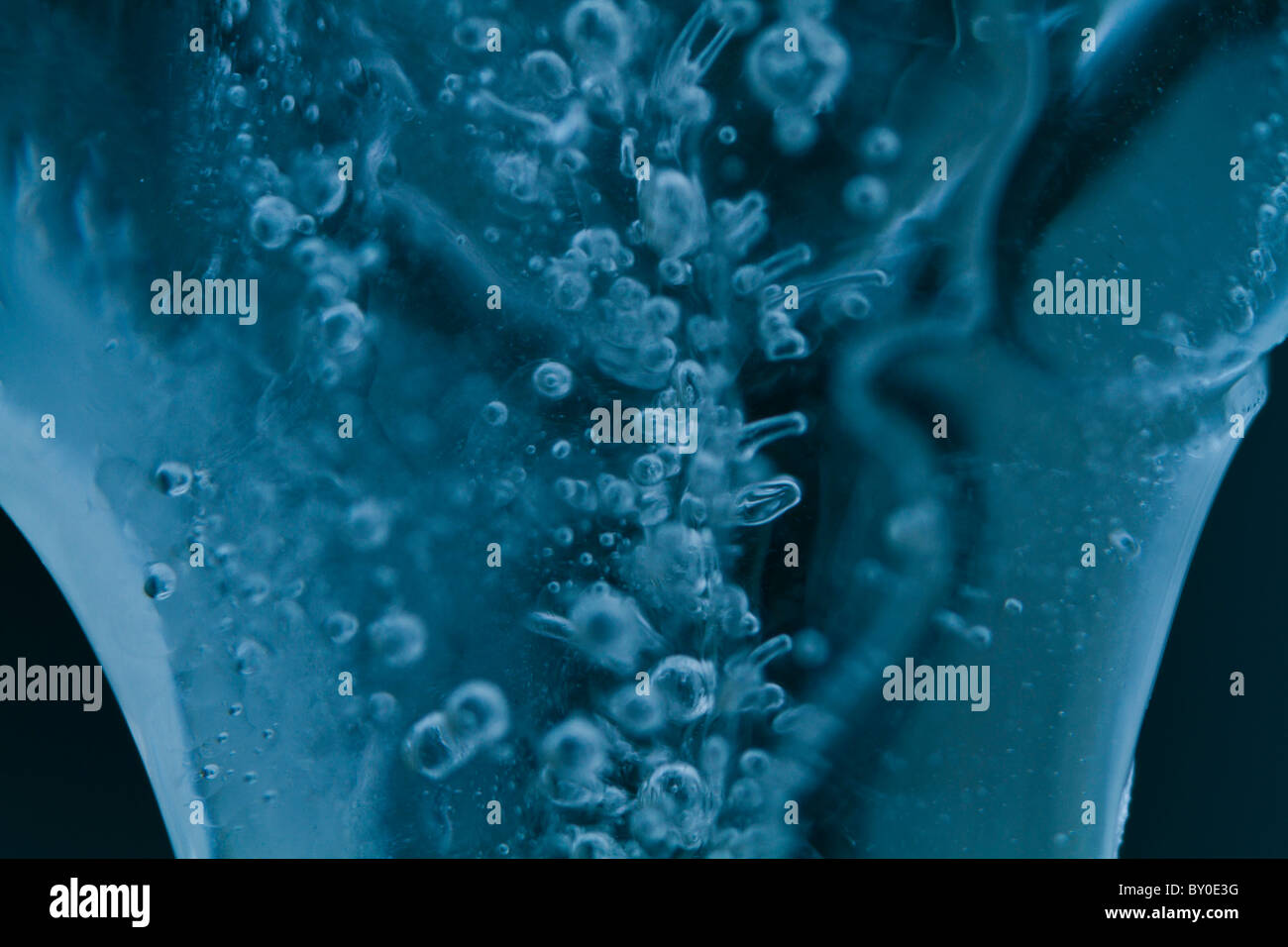 Macro image of ice bubbles formed in an icicle Stock Photo - Alamy