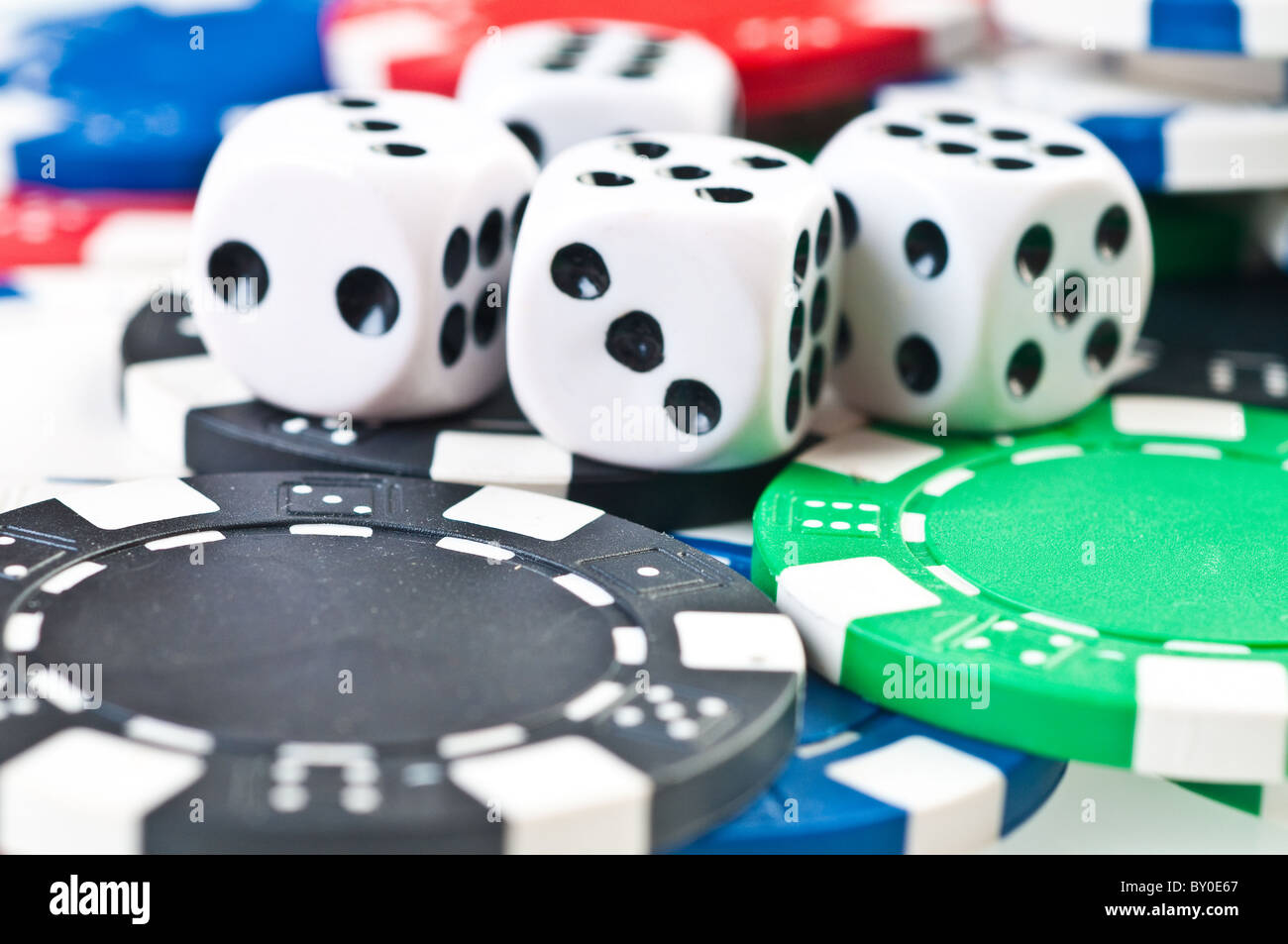 stack of poker color chips Stock Photo - Alamy