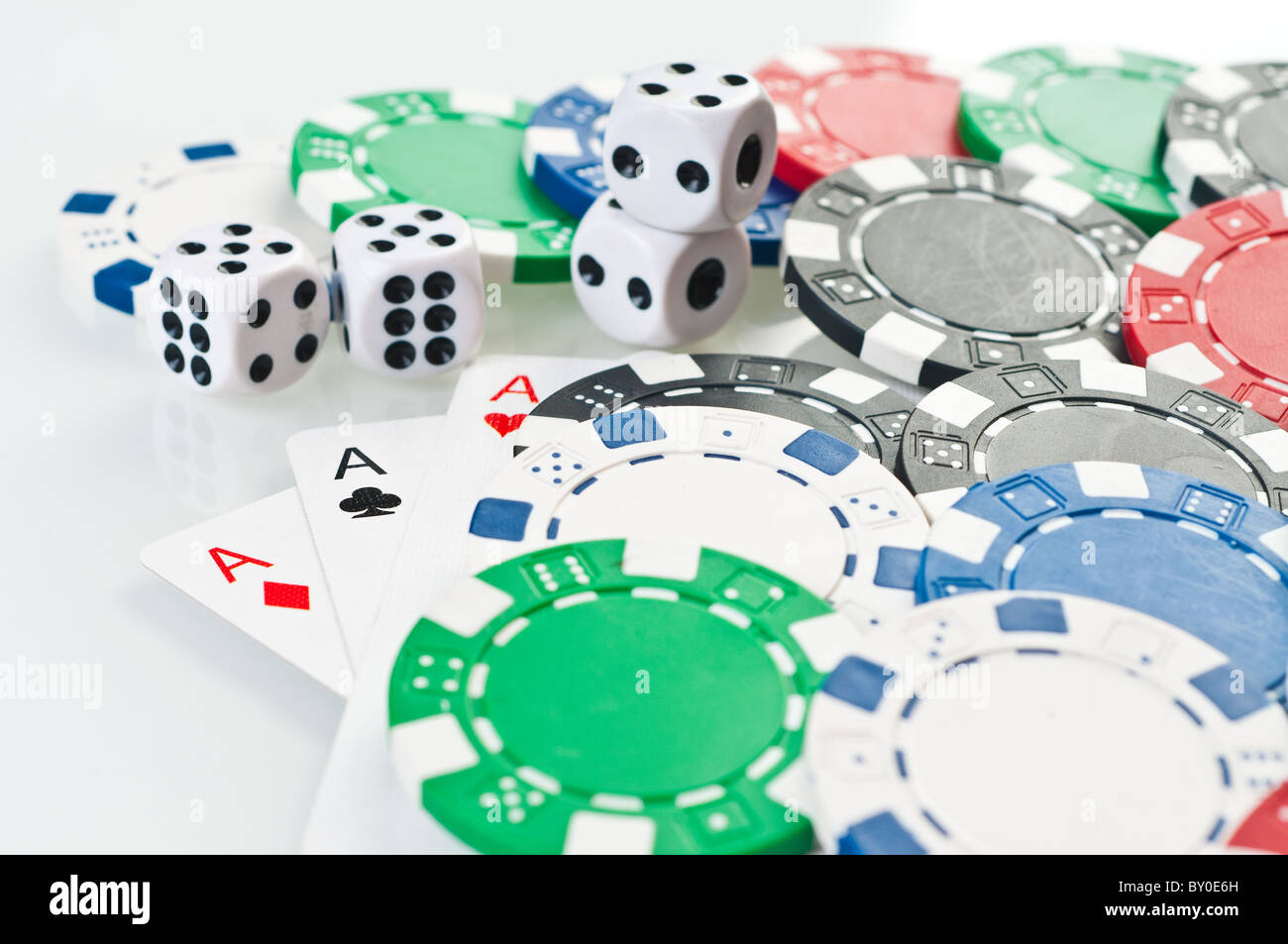 stack of poker color chips Stock Photo - Alamy