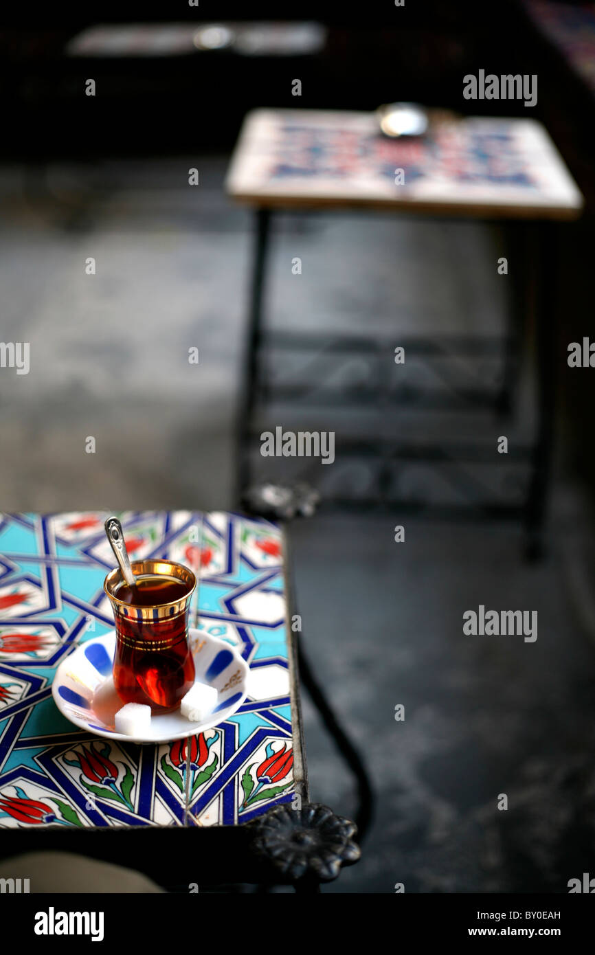 Tea house in Istanbul Stock Photo - Alamy