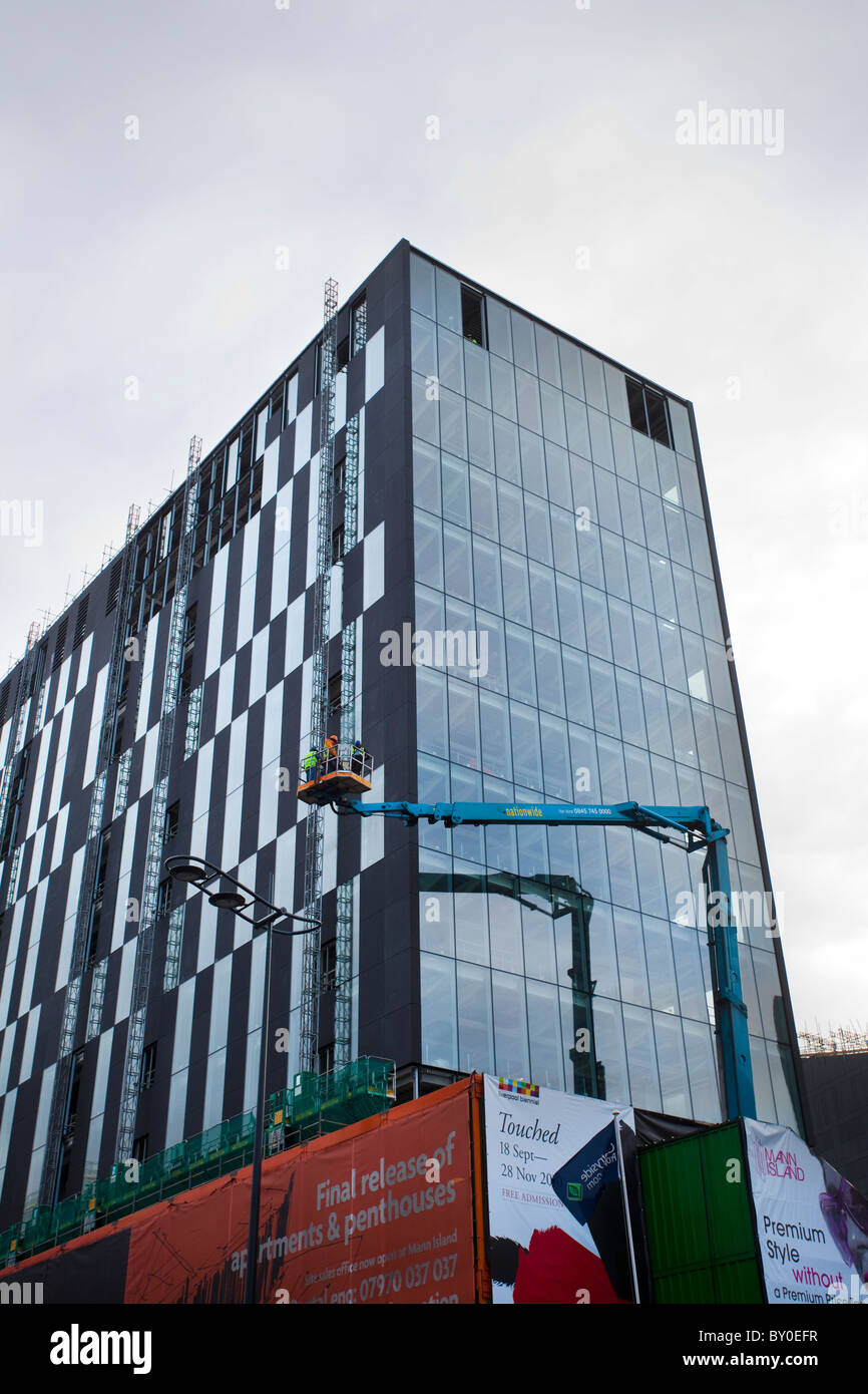 Glass-walled Building Reflections of the Port of Liverpool Building, in ...
