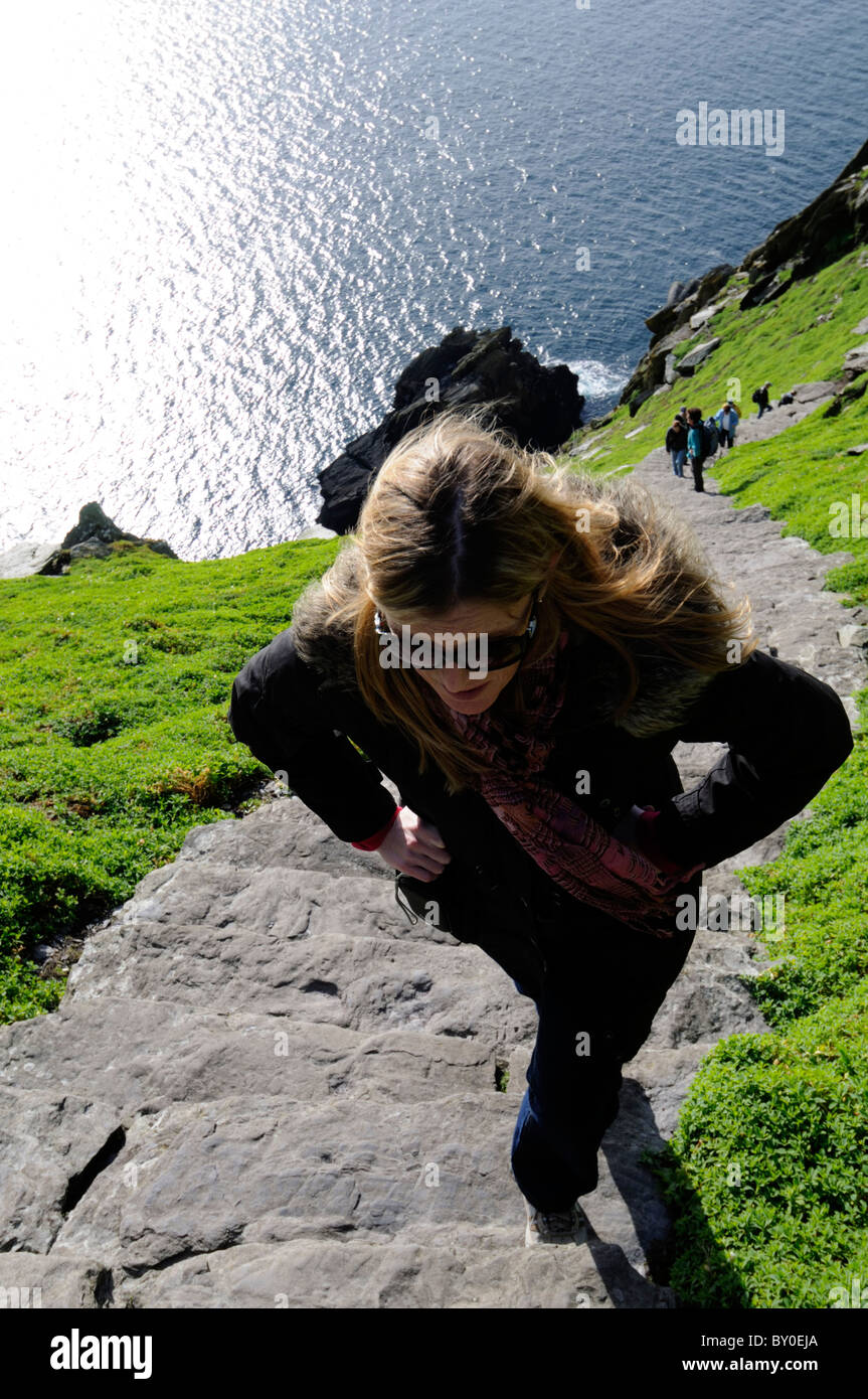 Skellig Michael Ancient Celtic monastic island settlement island County ...