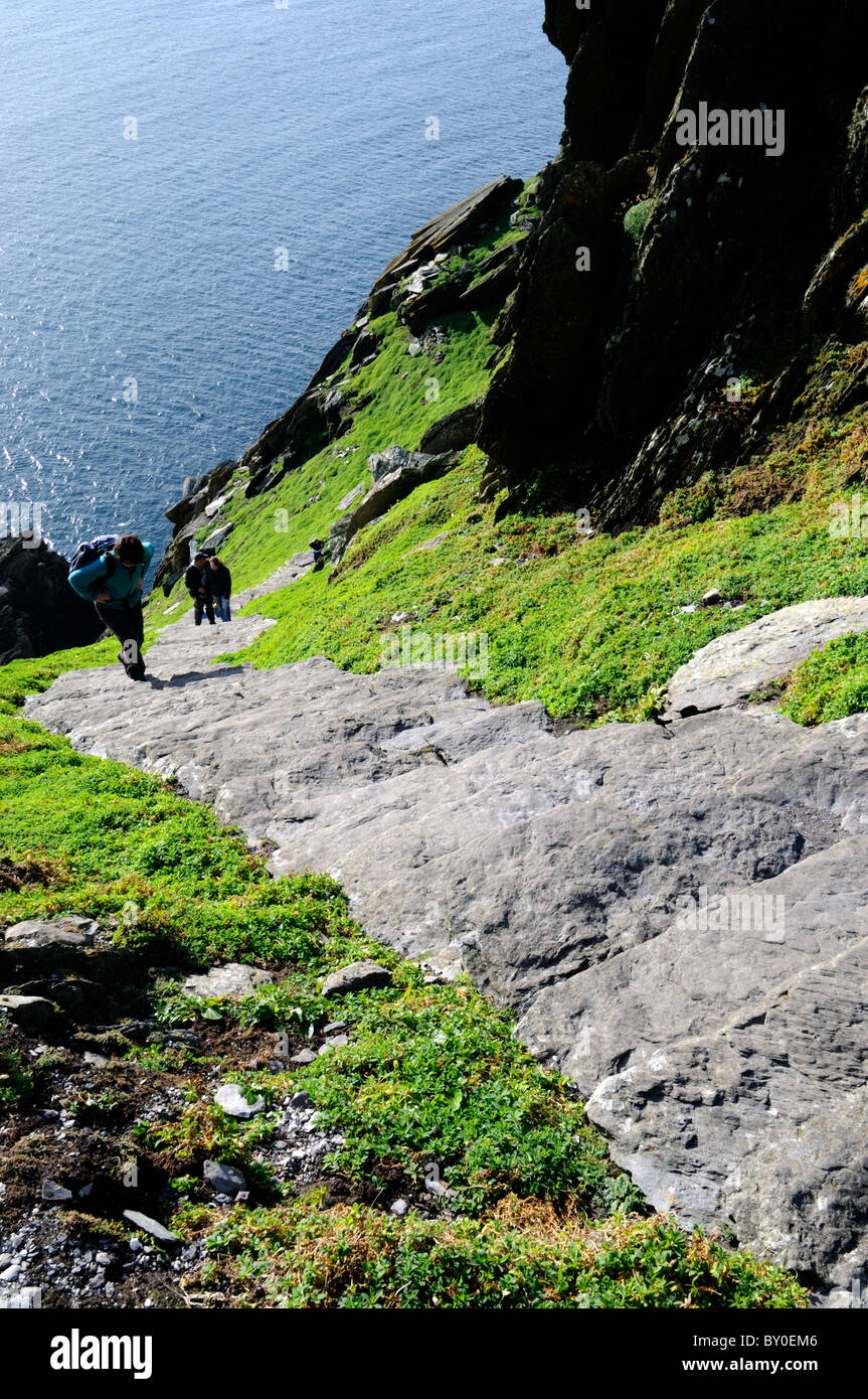Skellig Michael Ancient Celtic monastic island settlement island County ...