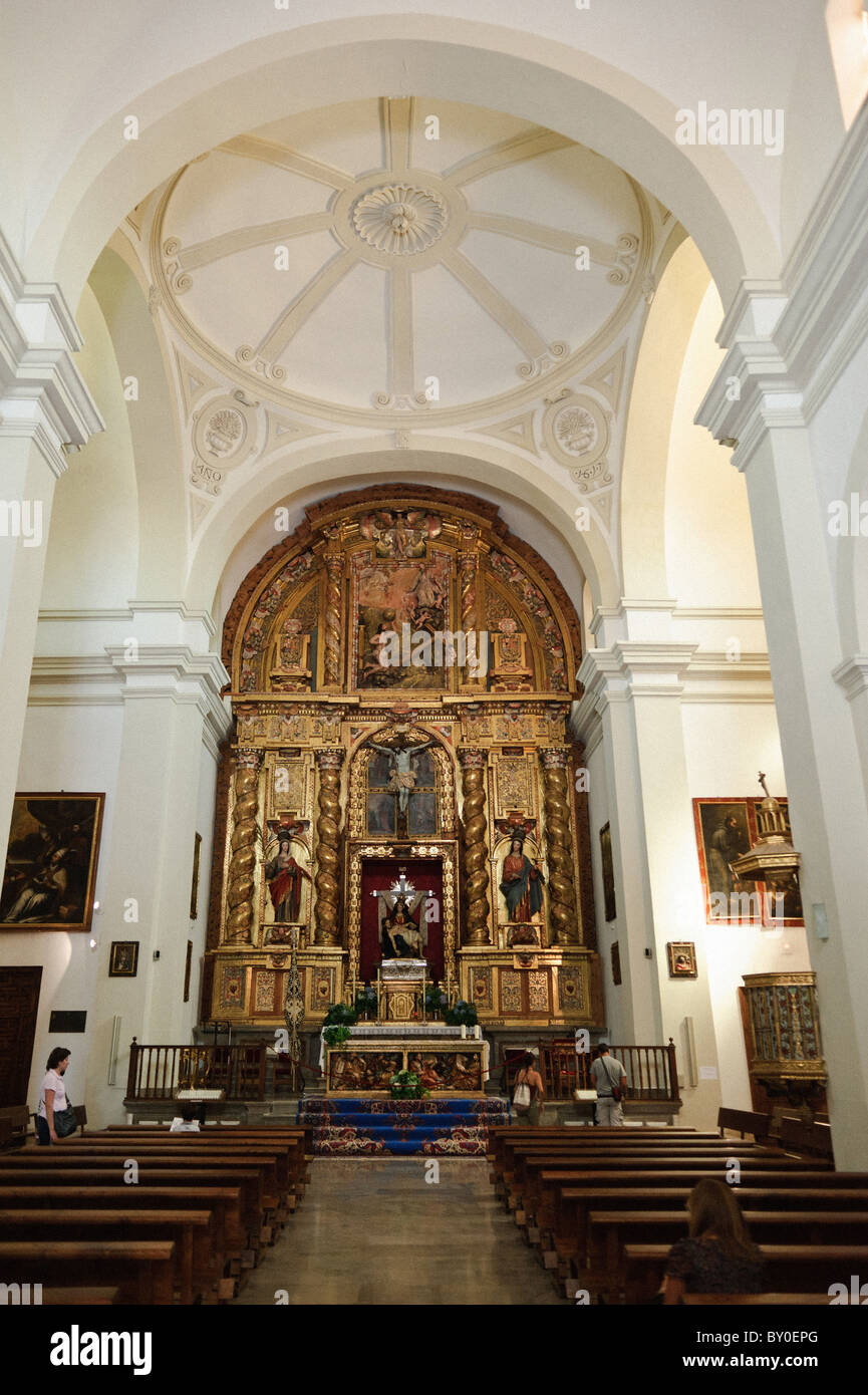 Iglesia de Santa Maria, inside the church at the Alhambra, Granada ...