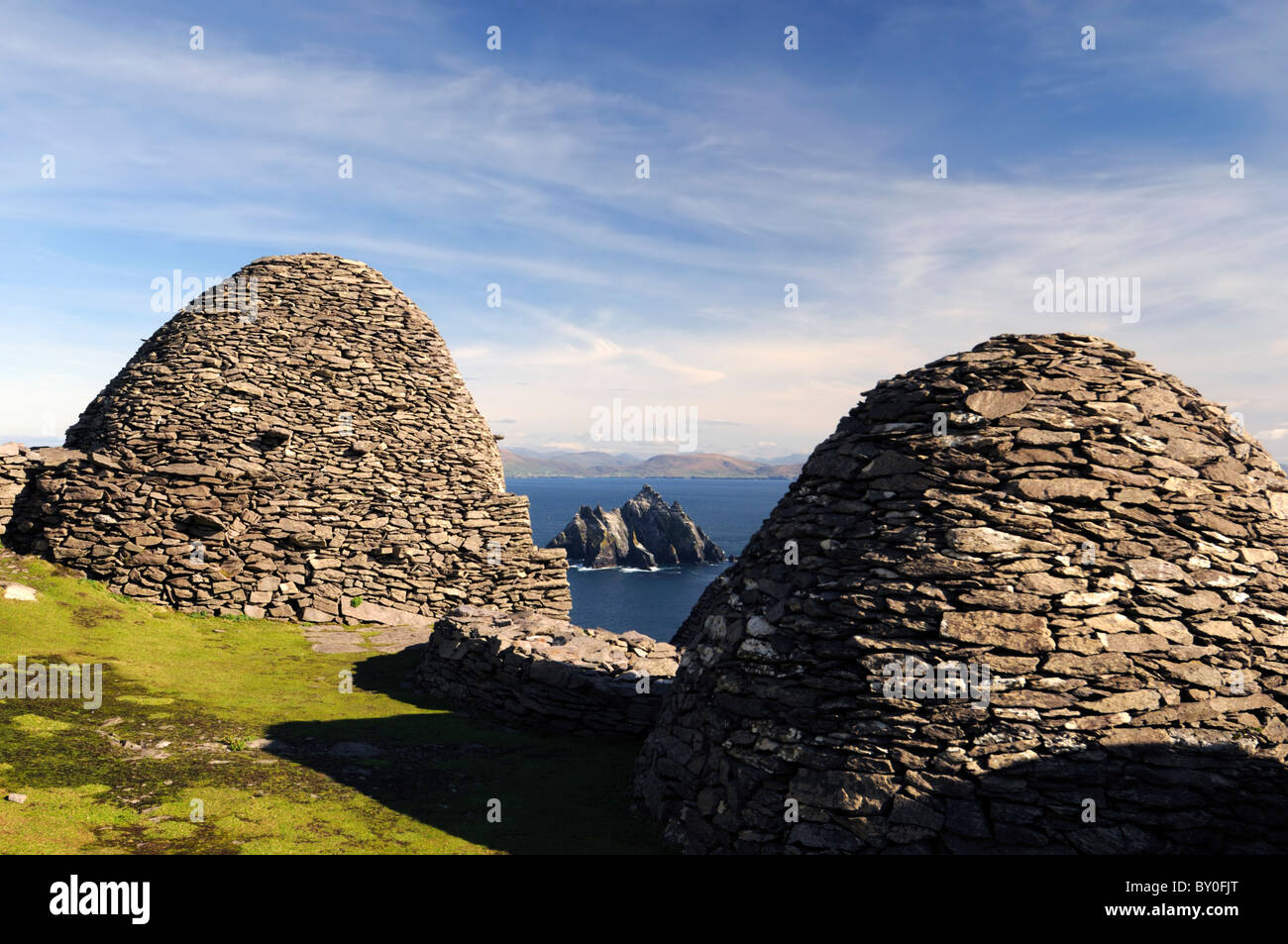Skellig Michael Ancient Celtic monastic island settlement island County ...