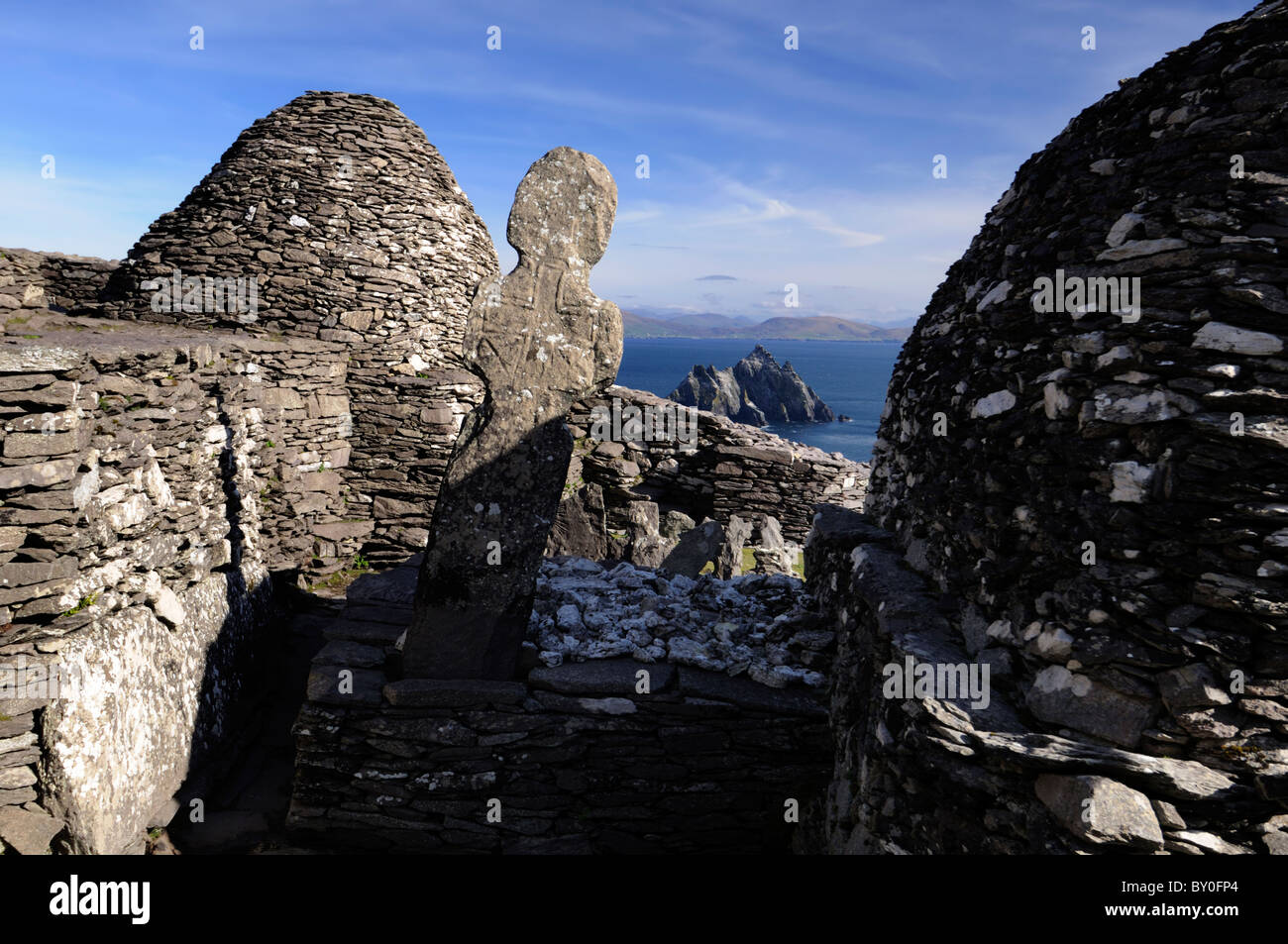Skellig Michael Ancient Celtic monastic island settlement island County ...