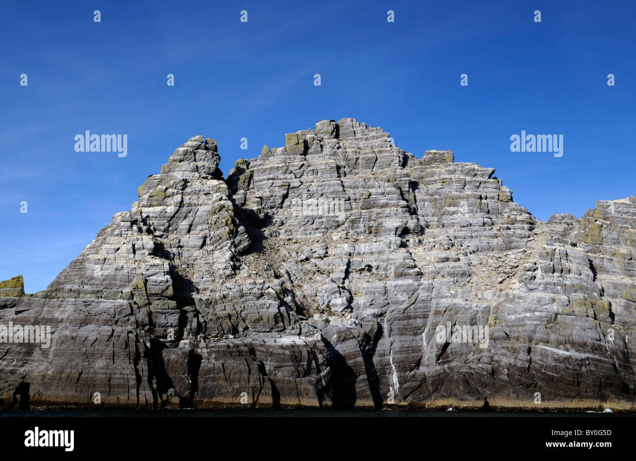 the little Skellig Ancient Celtic monastic island settlement island ...