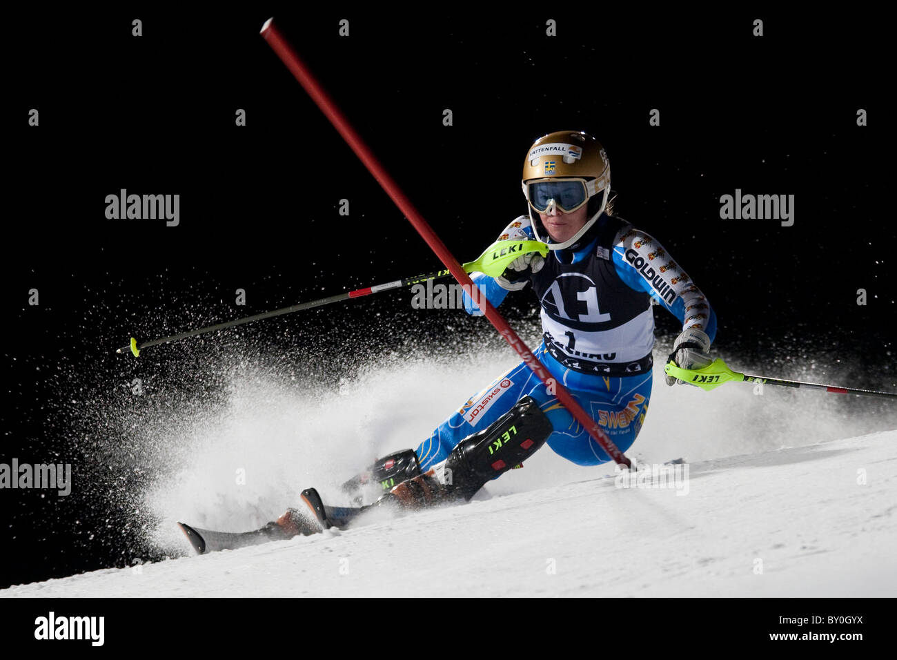 FLACHAU AUSTRIA. 11-01-2011. Tthe FIS Ladies Alpine World Cup Night ...