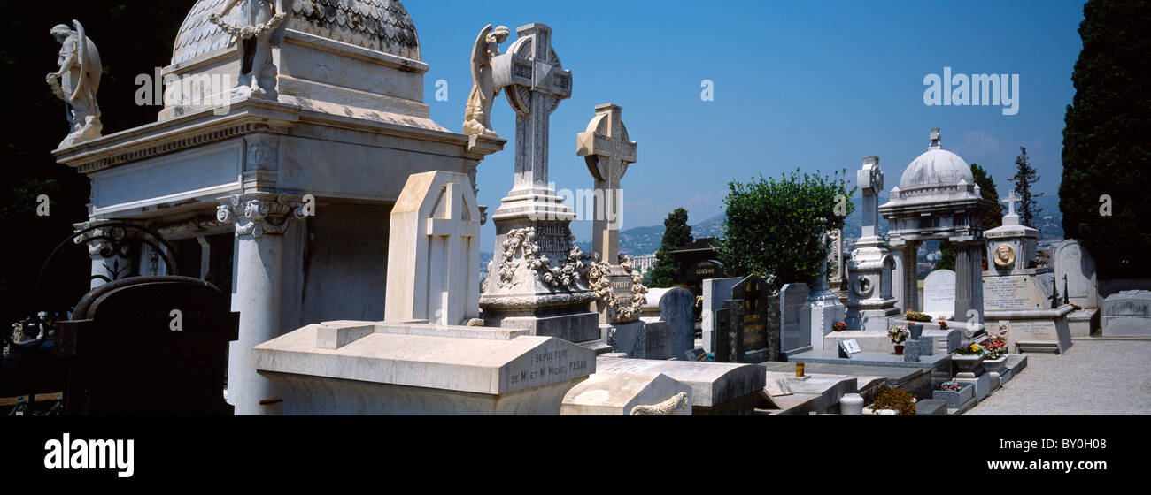 Nice France Cemetery Gravestones Stock Photo - Alamy
