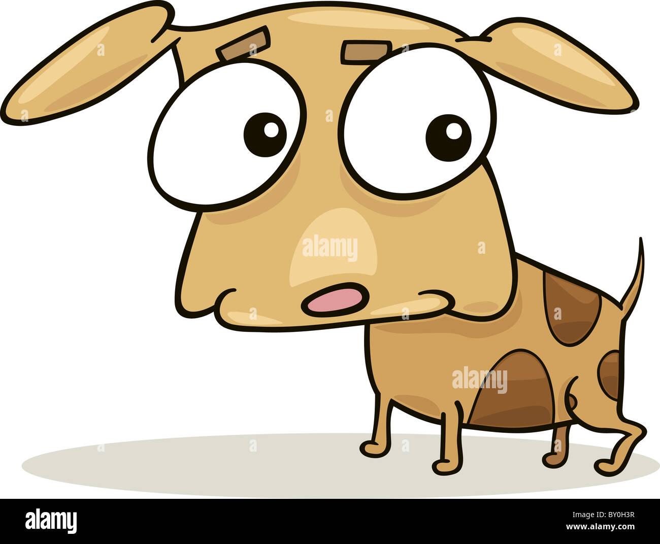 cartoon illustration of cute little doggy Stock Photo - Alamy