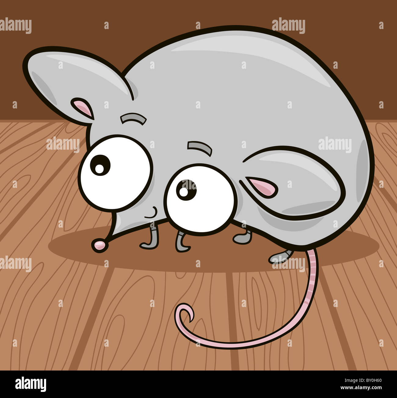 cartoon illustration of cute little mouse Stock Photo - Alamy