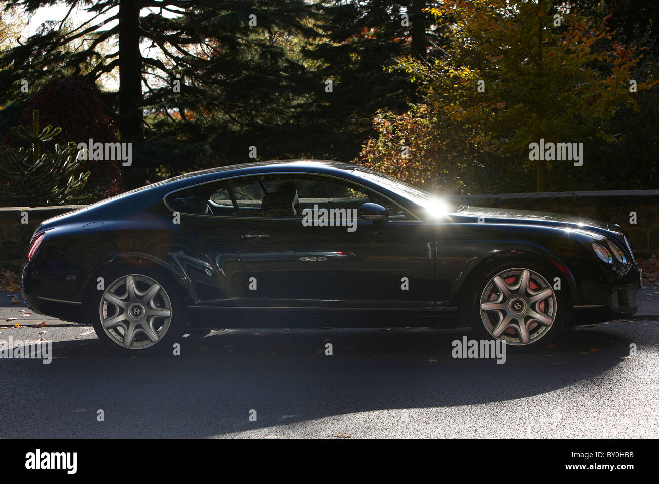 Black car sun hi-res stock photography and images - Alamy