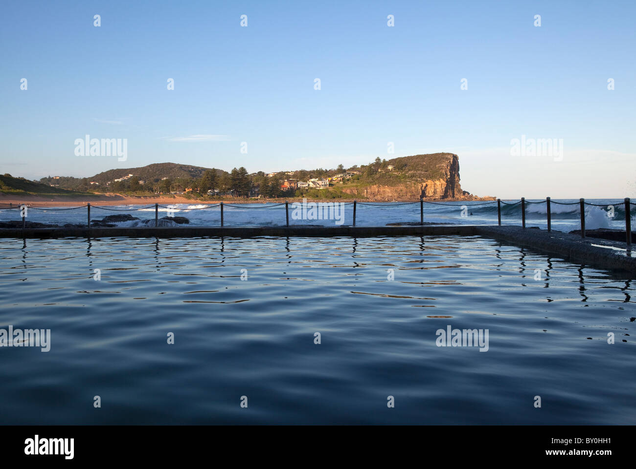 Avalon Pool at dusk, Avalon Beach, Sydney, Australia Stock Photo - Alamy