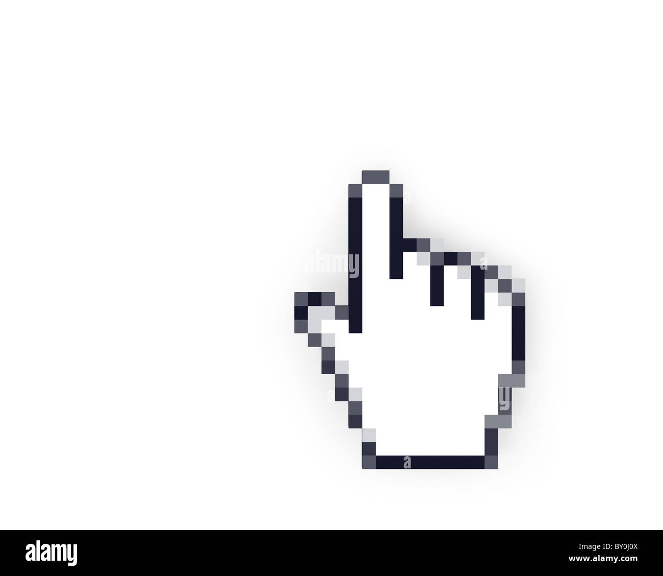 Hand cursor isolated on white background Stock Photo - Alamy
