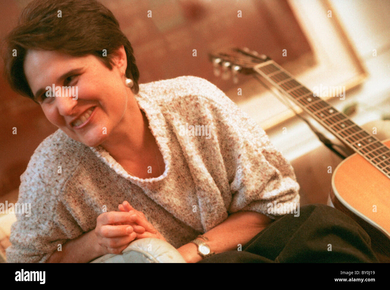 Singer and songwriter Debbie Friedman is seen in her home in New York ...