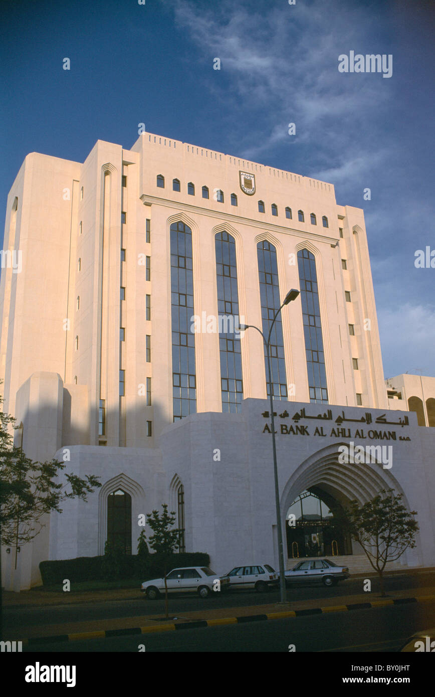 Muscat Oman Ruwi Business District Al Bank Ahli Al Omani Stock Photo ...
