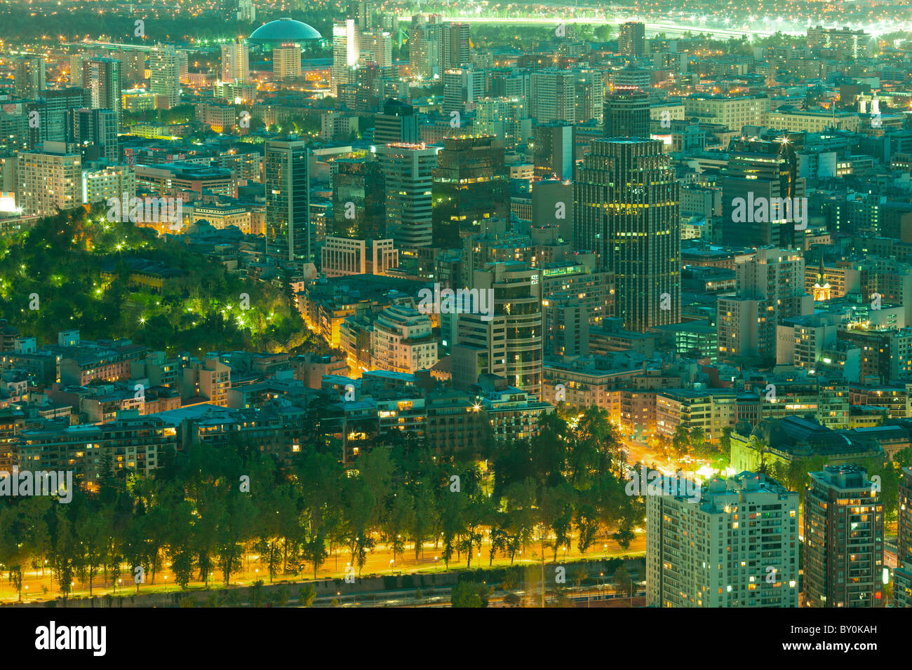 Santiago de chile view aerial hi-res stock photography and images - Alamy
