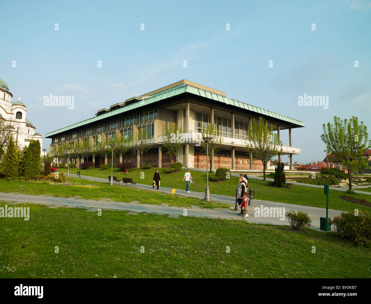 National Library in Belgrade Serbia Stock Photo - Alamy