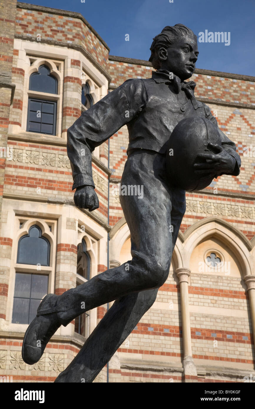 Statue Of Webb Ellis Inventor Of Rugby Stock Photo - Alamy