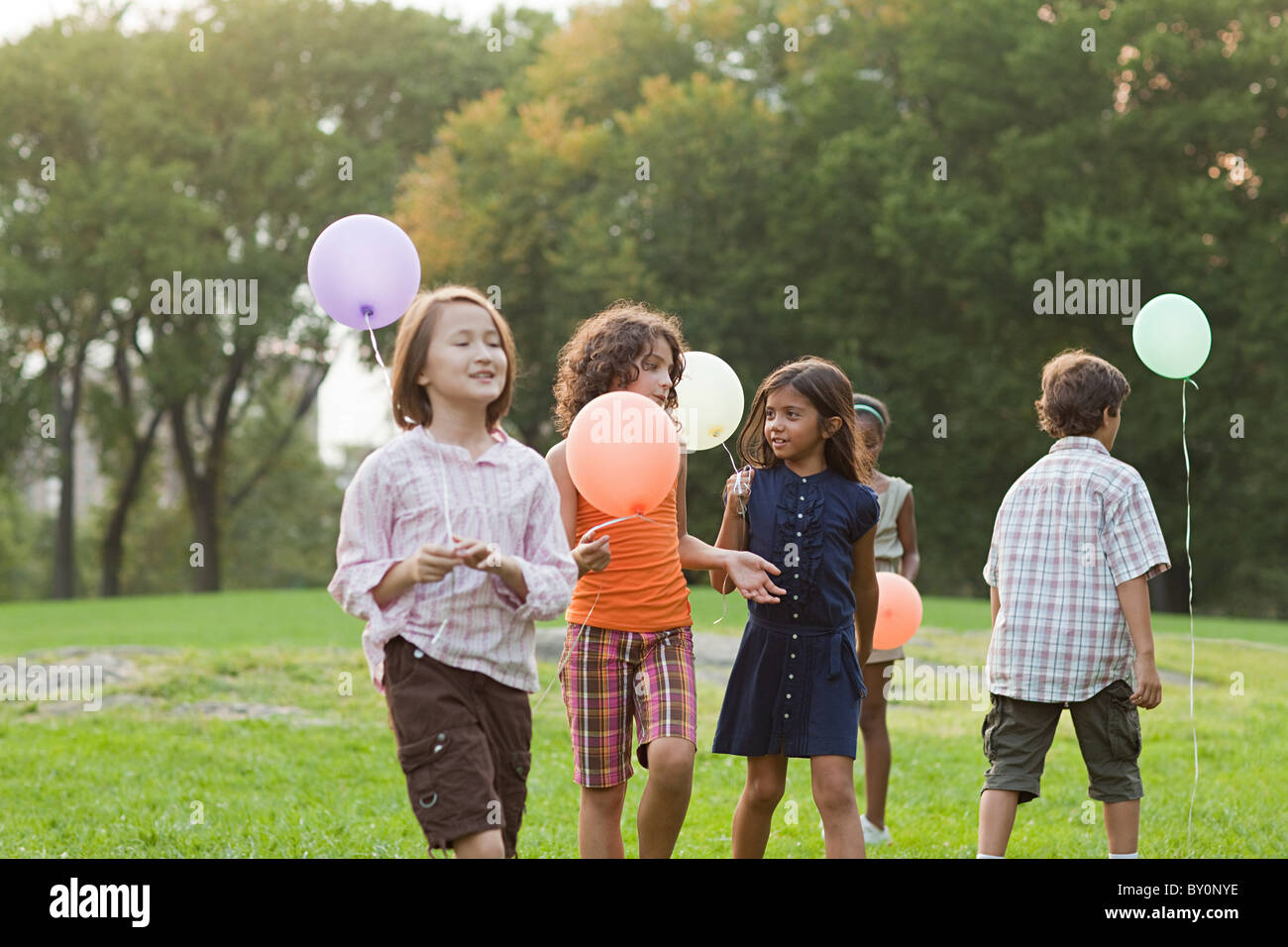 Children birthday party balloons hi-res stock photography and images ...